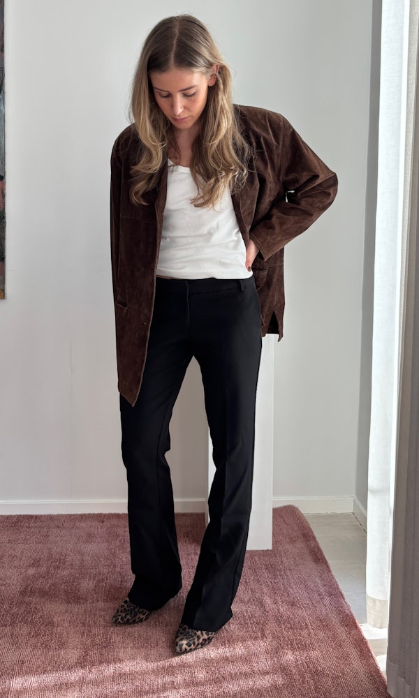 Svart Vera flare dressbukse | Dame | Bik Bok