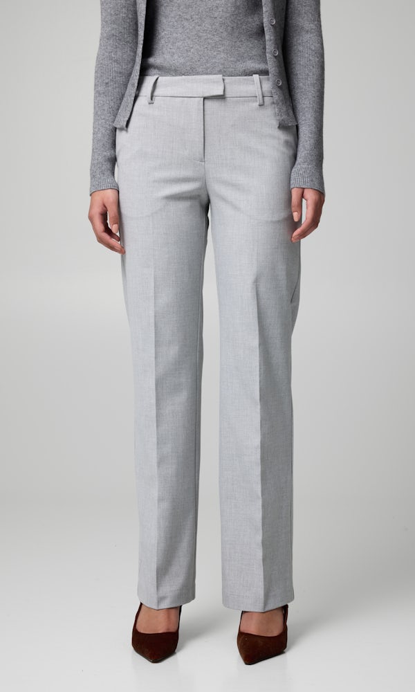 Light grey PW Maddie - Grey Mel | Women | Pants - Suit pants Bik Bok