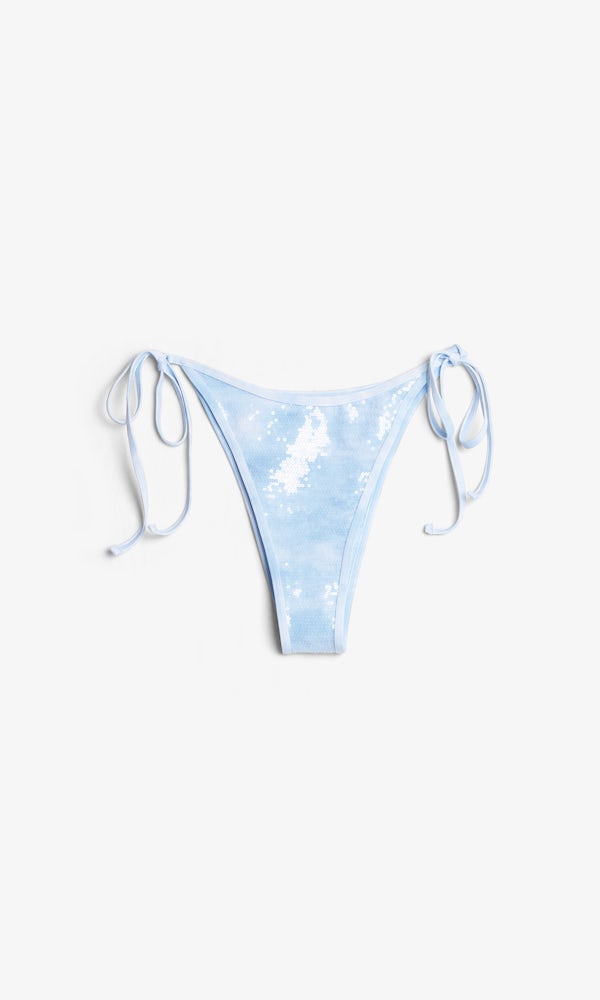Lys blå Summer sequin bikinitruse | Dame | Bik Bok